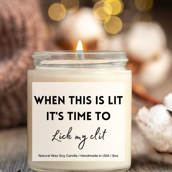 Lick Clit Candle Etsy