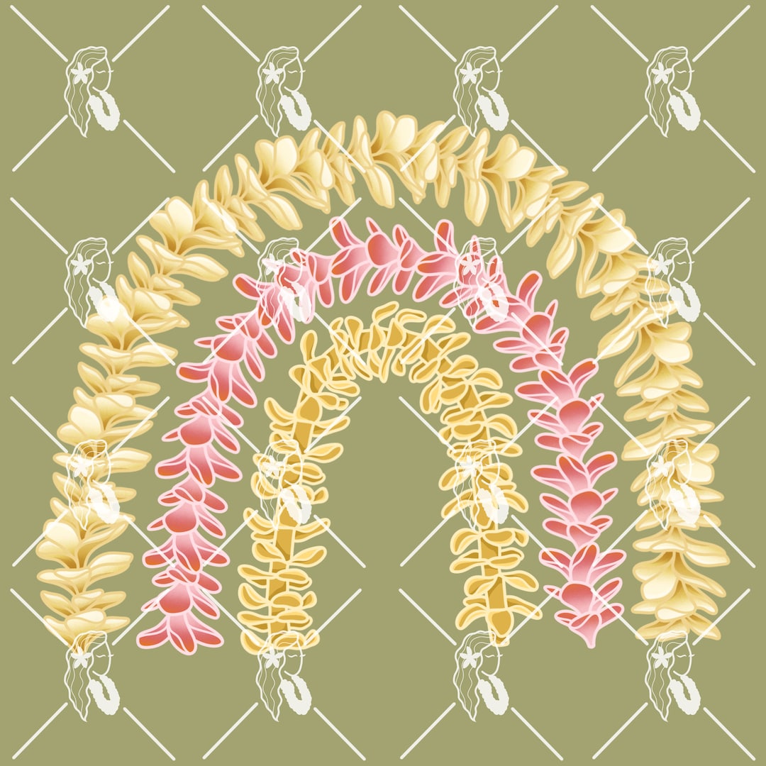 Lei Sticker, Sticker PNG, Summer Design, Lei Design, Hawai’i Lei - Etsy