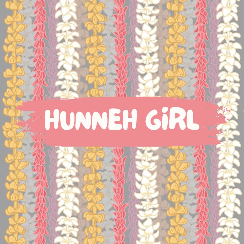 Puakenikeni Design, Seamless Pattern, Lei Pattern, Native Hawaiian ...