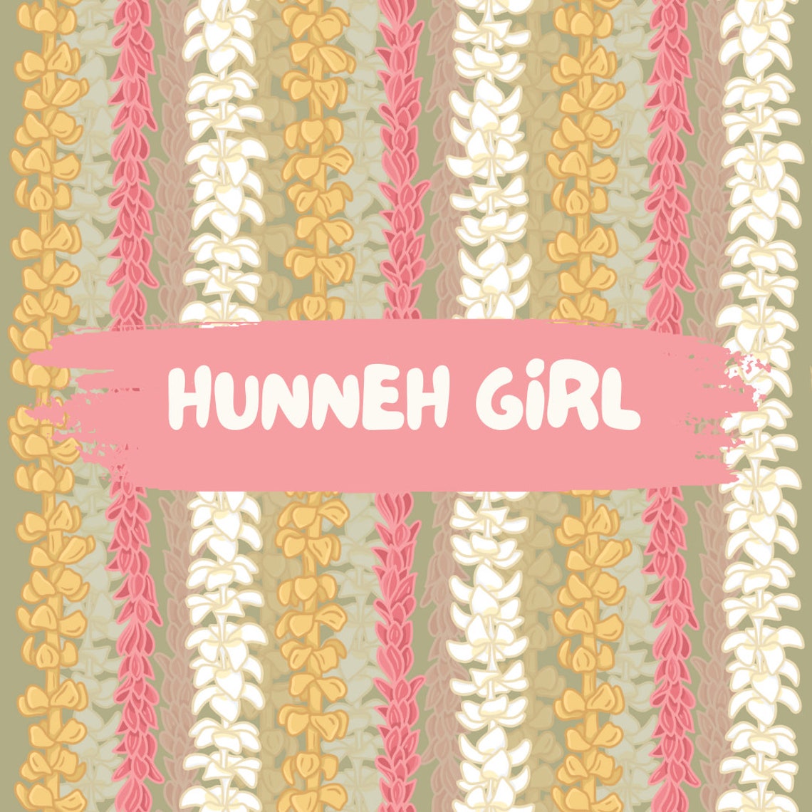 Seamless Pattern, Tropical Flowers, Tropical Lei Strands, Seamless File ...