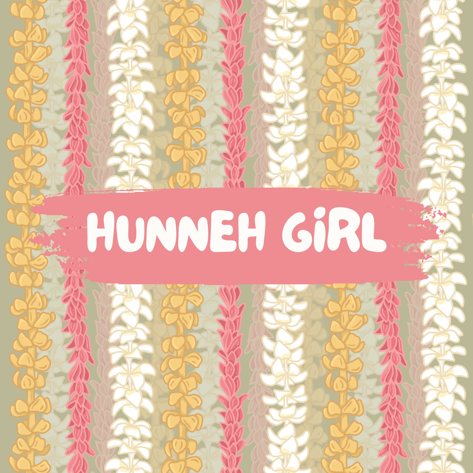 Puakenikeni Design, Seamless Pattern, Lei Pattern, Native Hawaiian ...