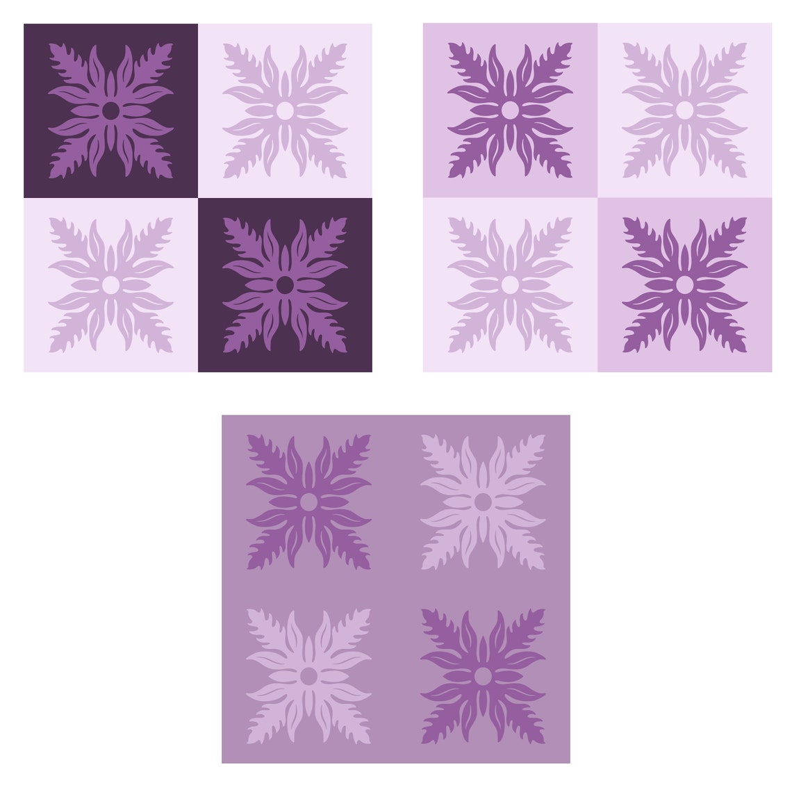 Awapuhi Design, Hawaiian Quilt Pattern, Hawaiian Quilt, Awapuhi ...