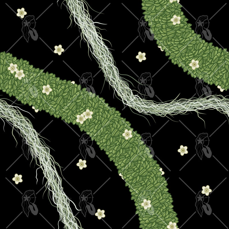 Hina Hina Lei, Pele Hair, Seamless Pattern, Hawaiian Print, Summer ...