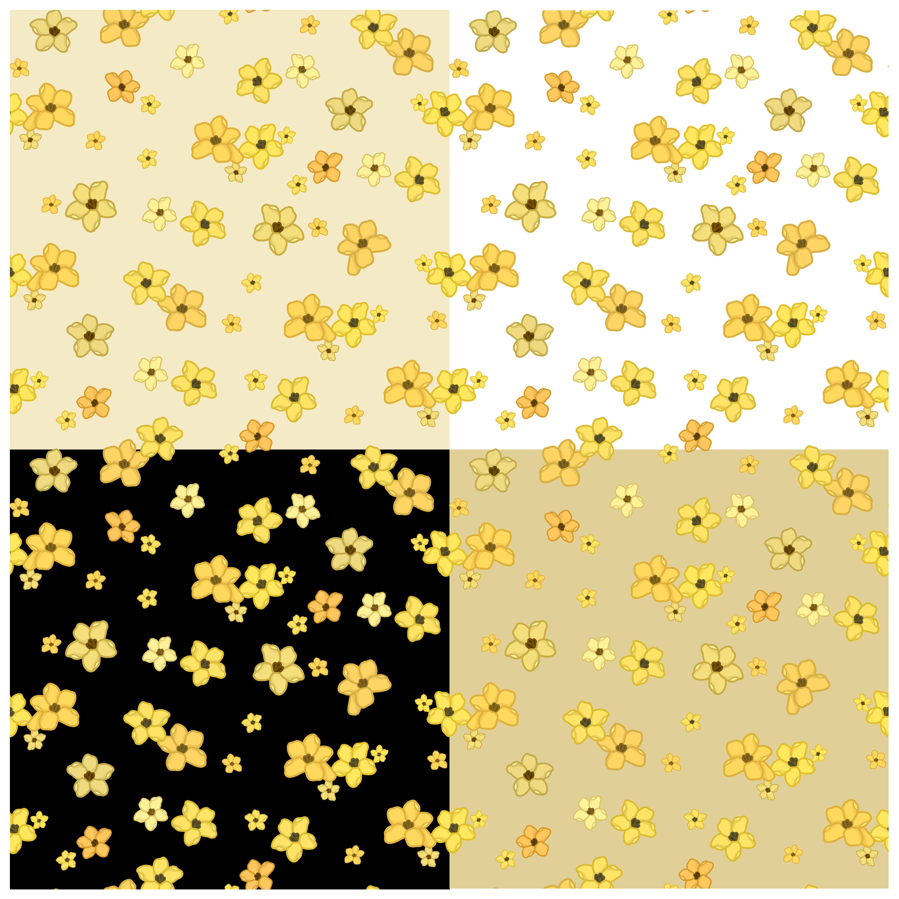 Puakenikeni, Puakenikeni Pattern, Puakenikeni Print, Seamless Pattern ...