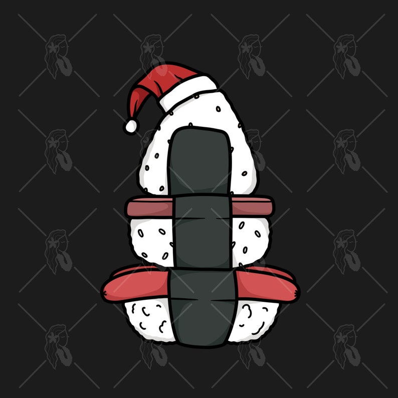 Christmas PNG, Musubi PNG, Christmas Design, T-shirt PNG, Christmas ...