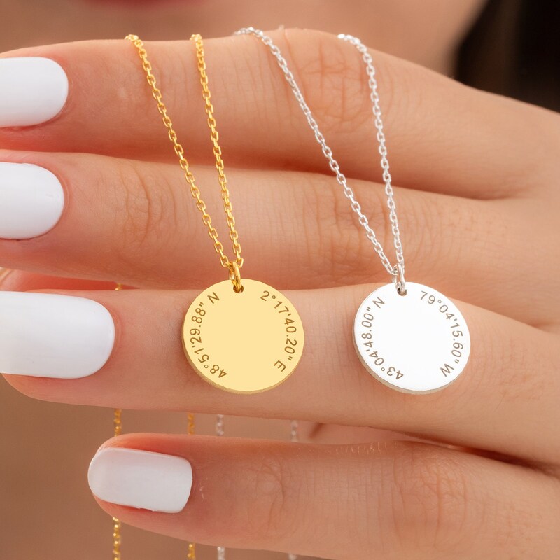 Coordinate Necklace - Etsy