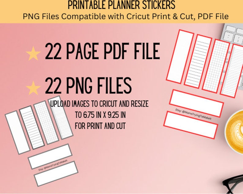 Printable Basic Color Sidebar Planner Stickers - Etsy