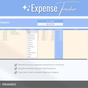Simple Bookkeeping Spreadsheet for Google Sheets, Small Business ...