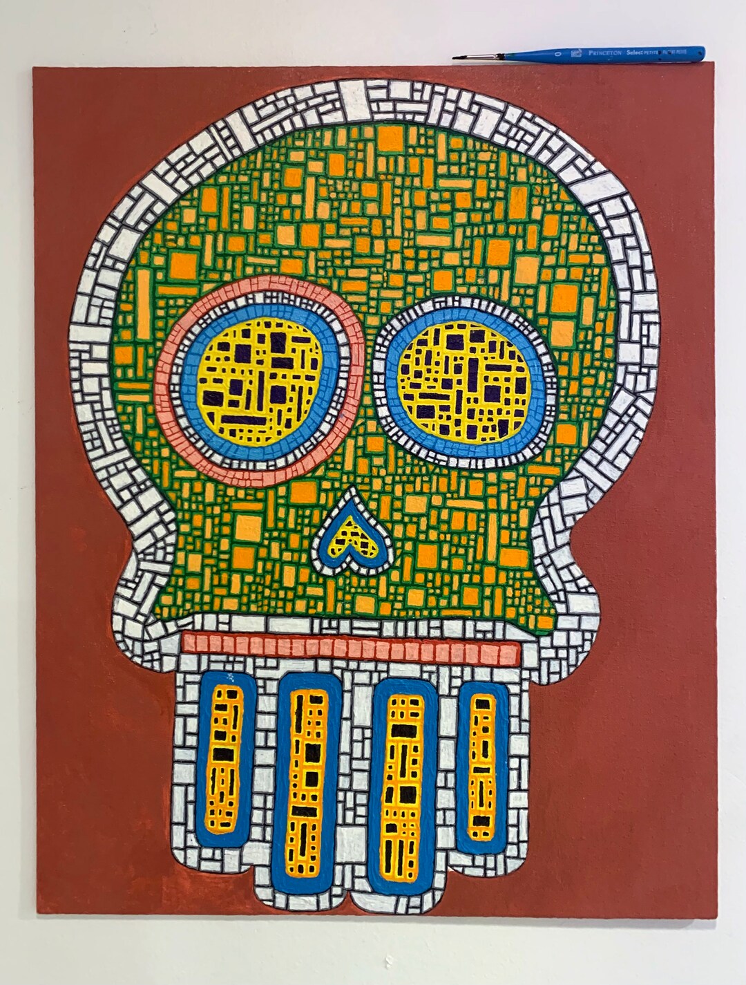 SKULLS SQUARES - Etsy