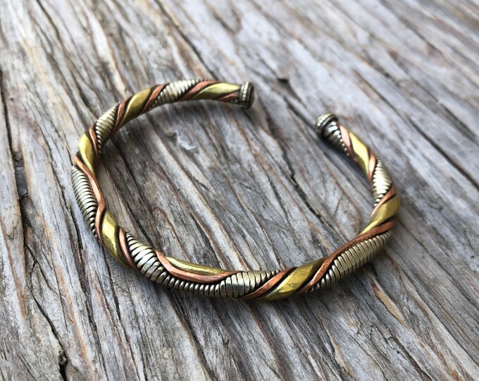 Braided Three Metal Bracelet - Etsy