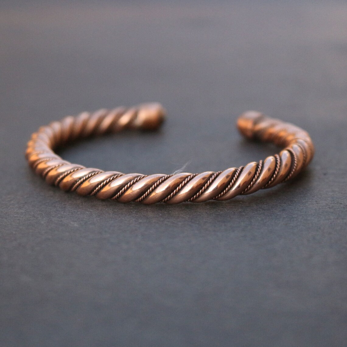 Twisted Copper Cuff Bracelet - Etsy