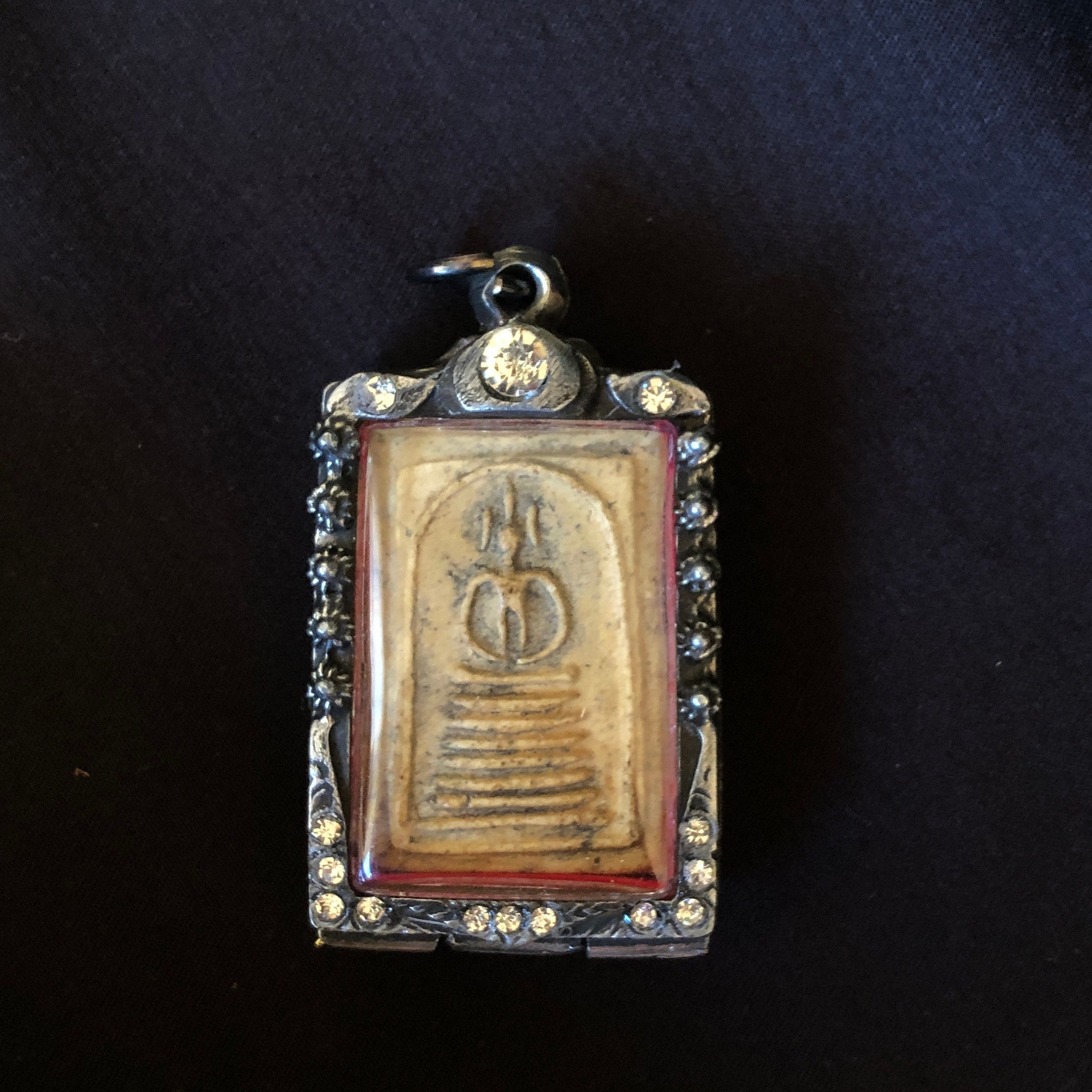 Seated Buddha Amulet Locket - Etsy
