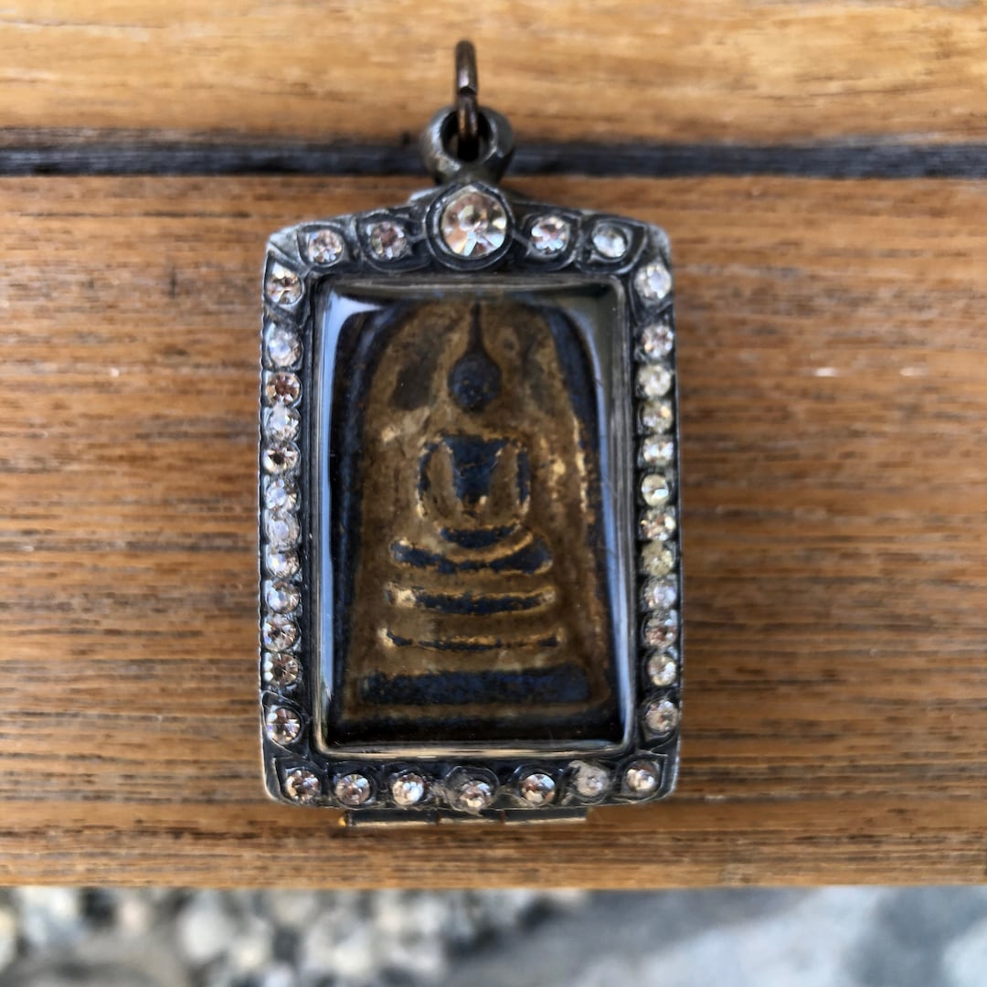 Seated Buddha Amulet Locket Pendant - Etsy