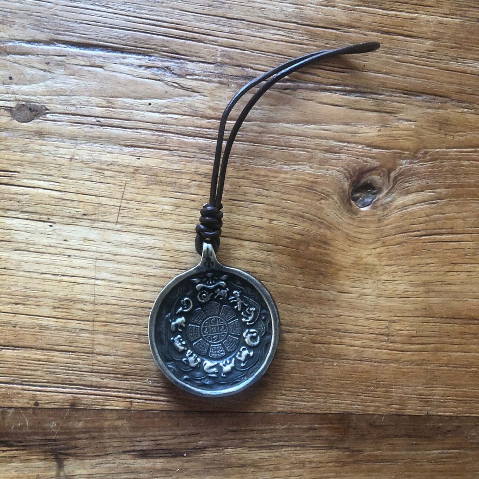 Tibetan Buddhist Astrology Badge,12 Zodiac Melong Mirror - Etsy