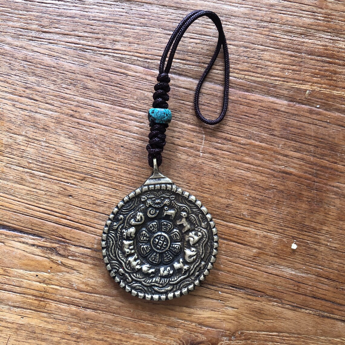 Tibetan Buddhist Astrology Badge,12 Zodiac Melong Mirror - Etsy