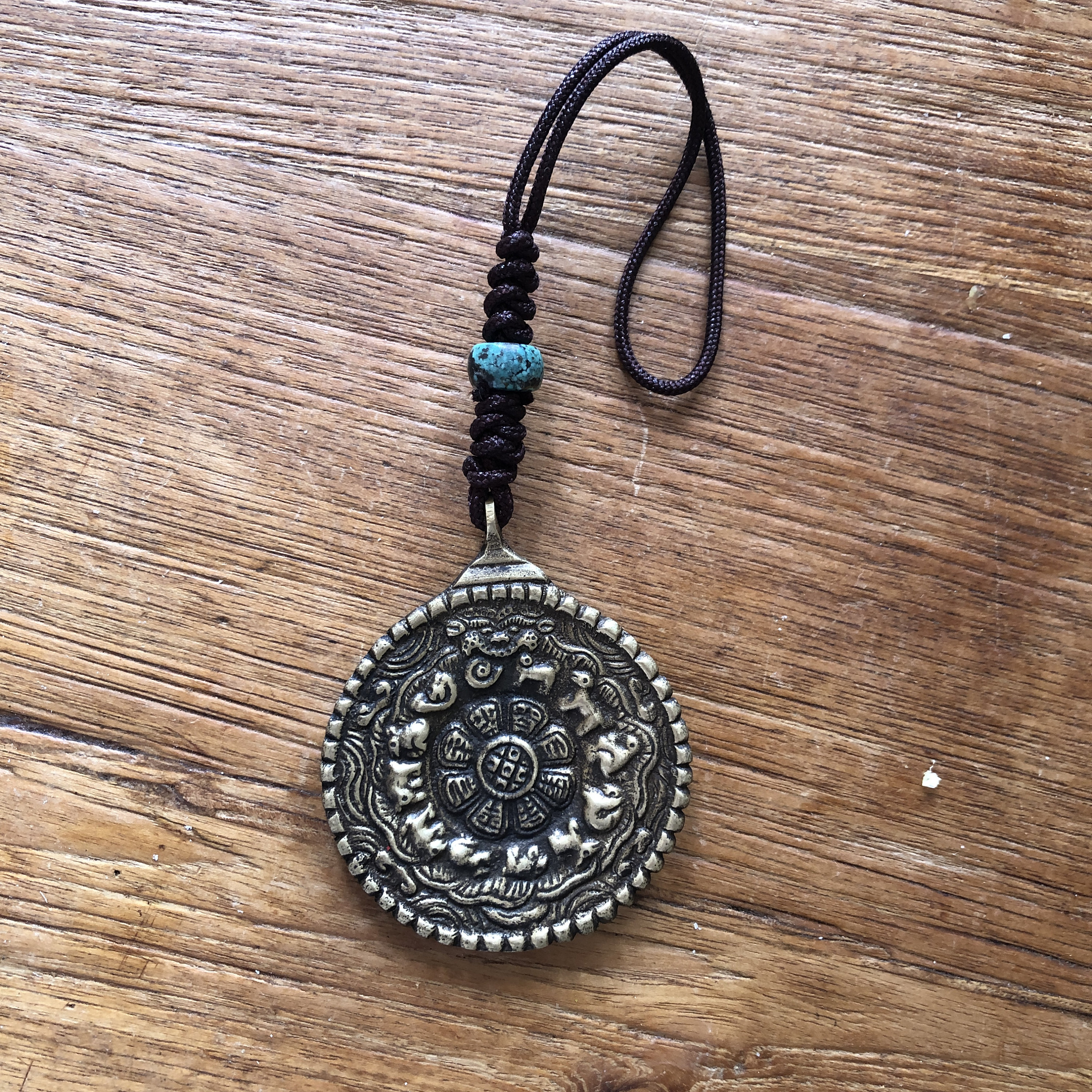 Tibetan Buddhist Astrology Badge,12 Zodiac Melong Mirror - Etsy