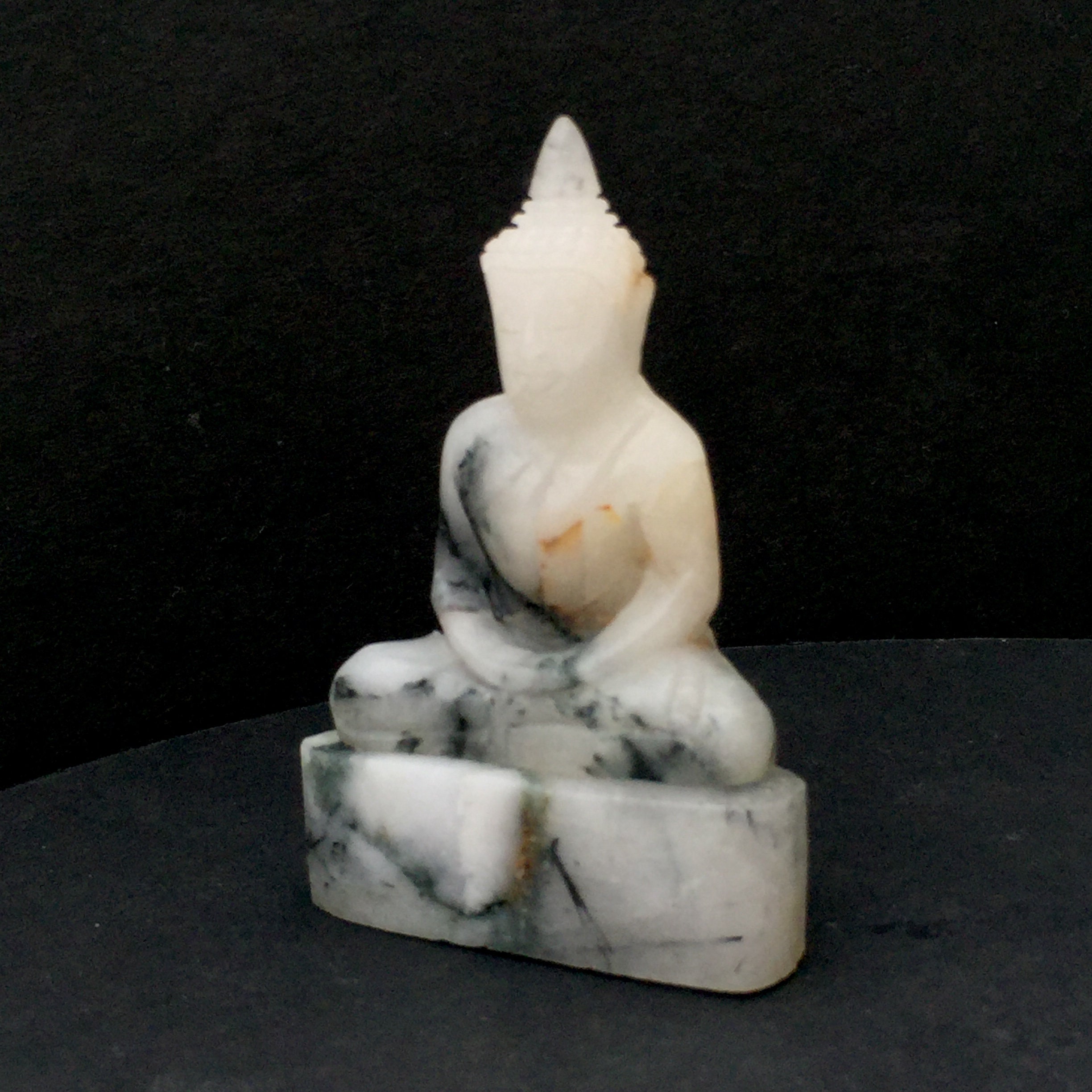 Natural Quartz Meditating Buddha Statue - Etsy