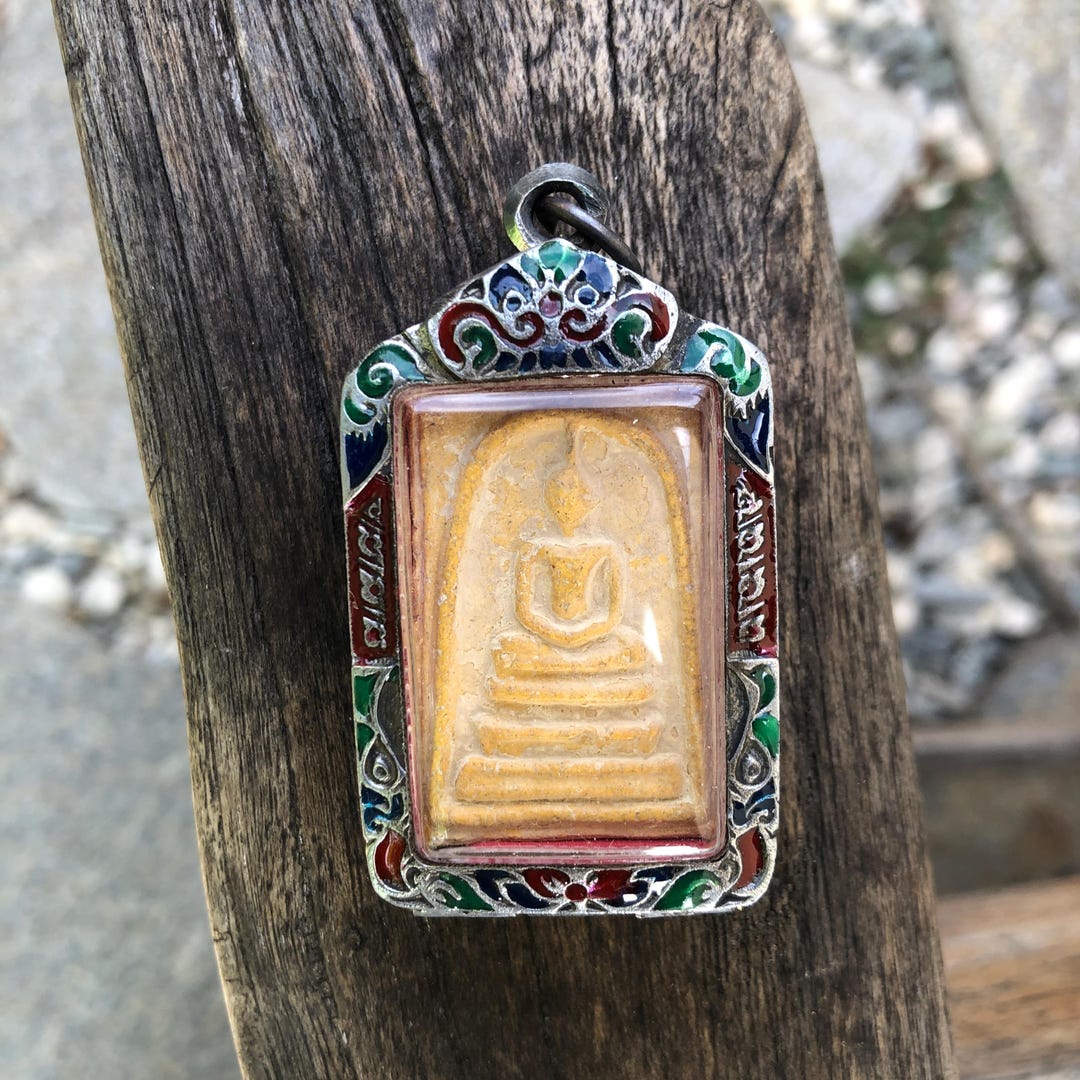 Seated Buddha Amulet Locket Pendant - Etsy