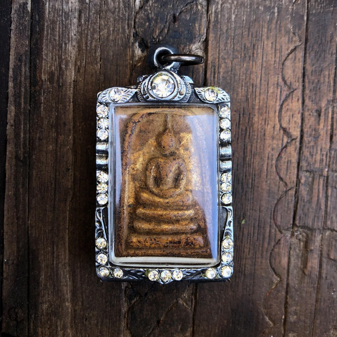 Seated Buddha Amulet Locket Pendant - Etsy