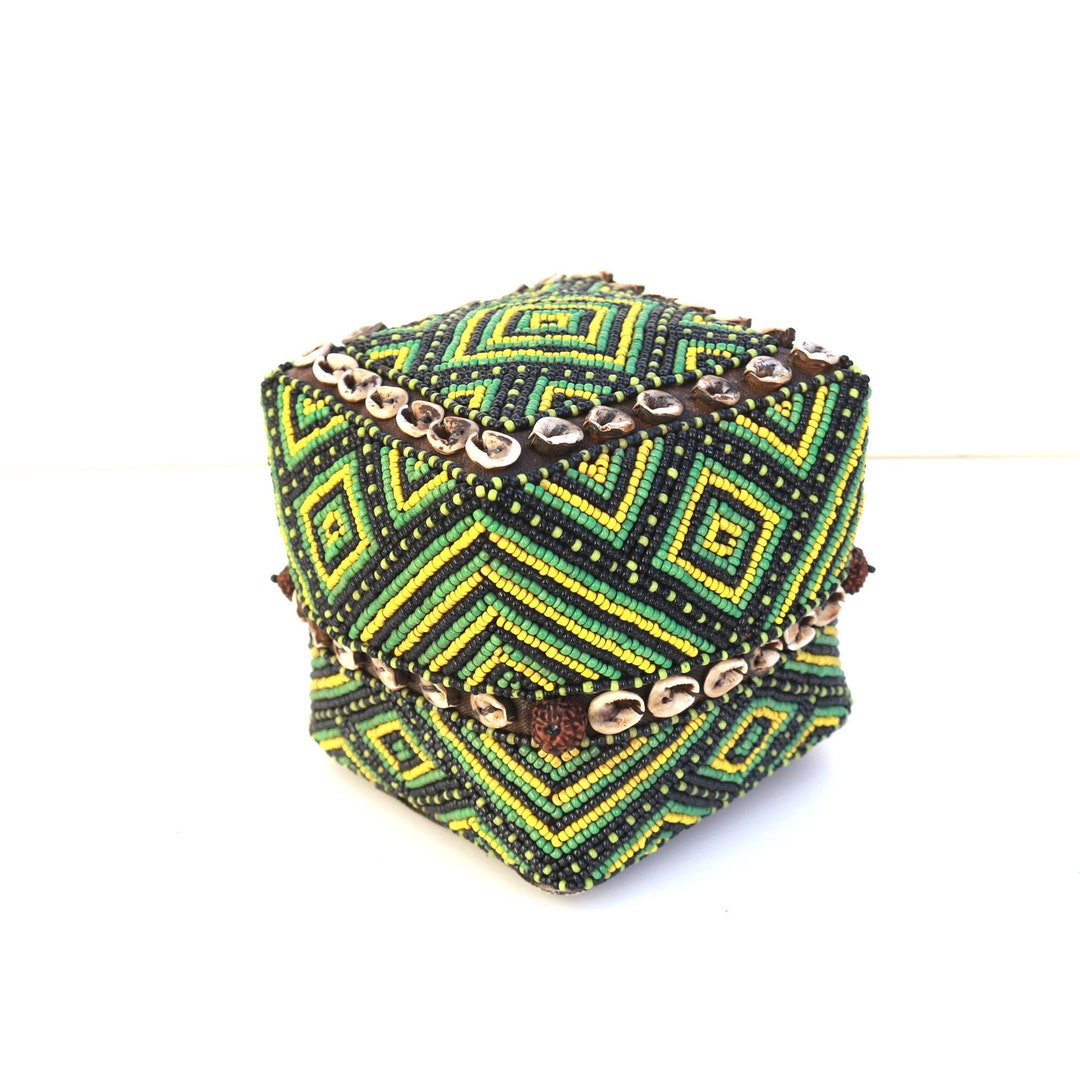 Vintage Sumatran Beaded Box - Etsy