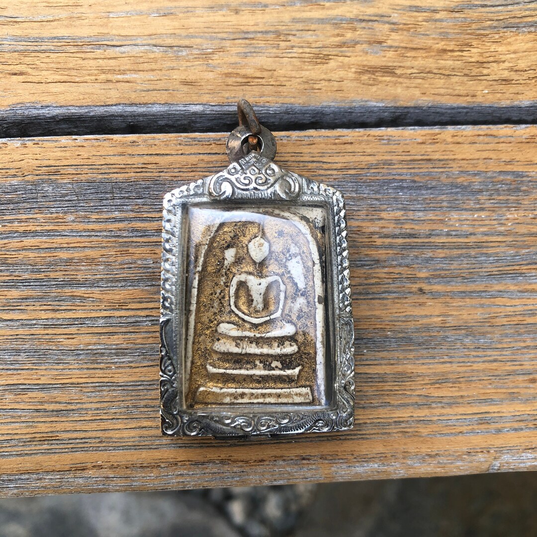 Seated Buddha Amulet Locket - Etsy
