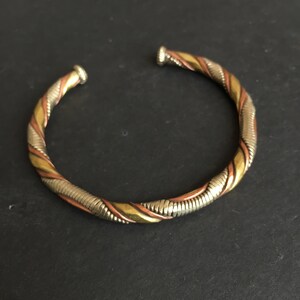 Braided Three Metal Bracelet - Etsy
