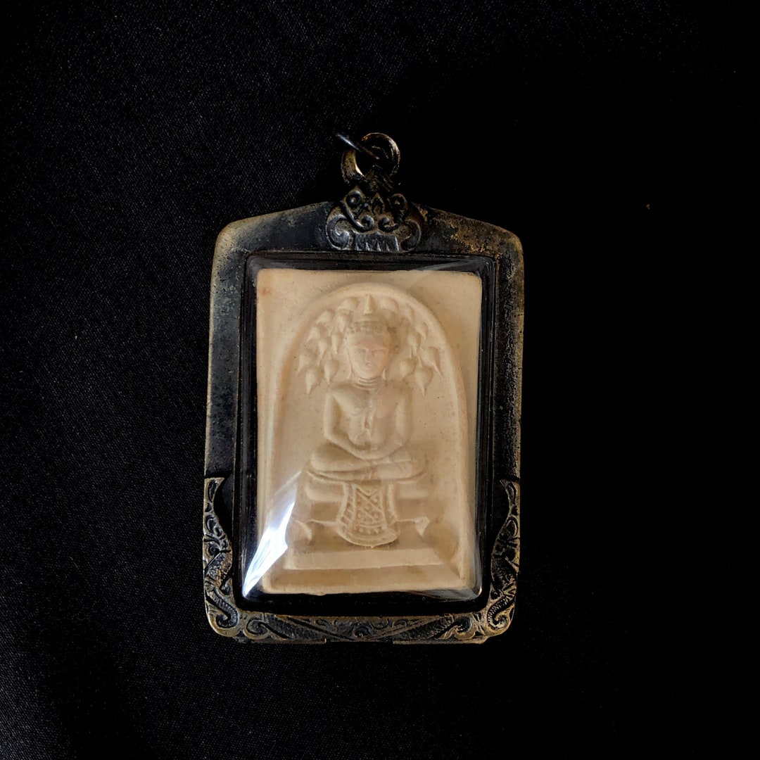Seated Buddha Amulet Locket - Etsy