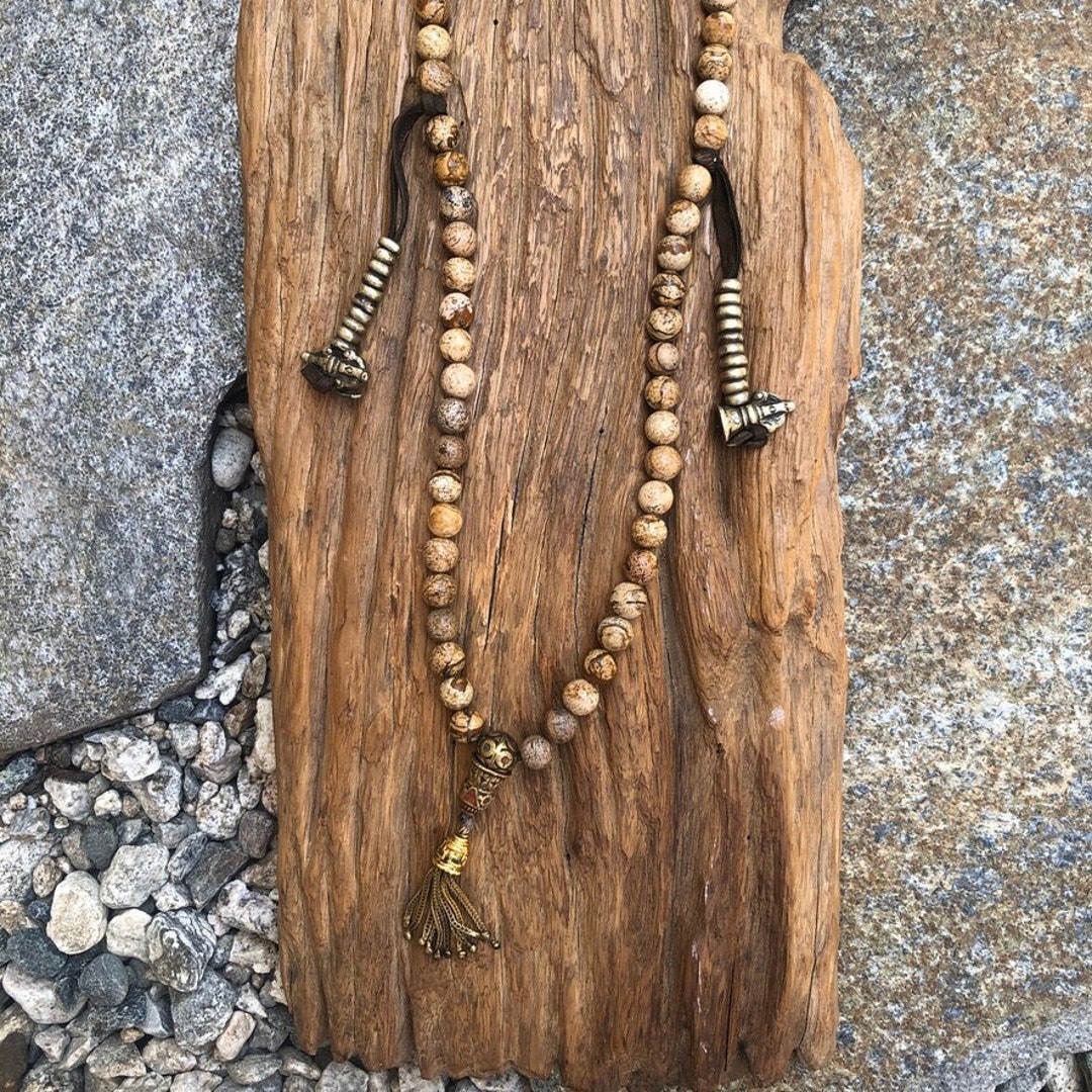Jasper 108 Count Prayer Mala - Etsy