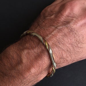 Braided Three Metal Bracelet - Etsy