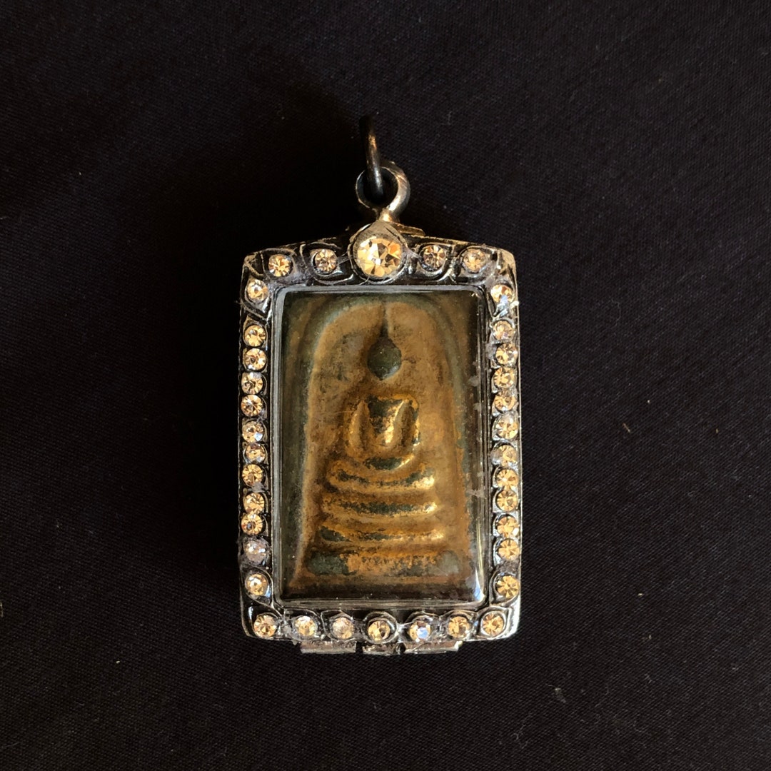 Seated Buddha Amulet Locket - Etsy