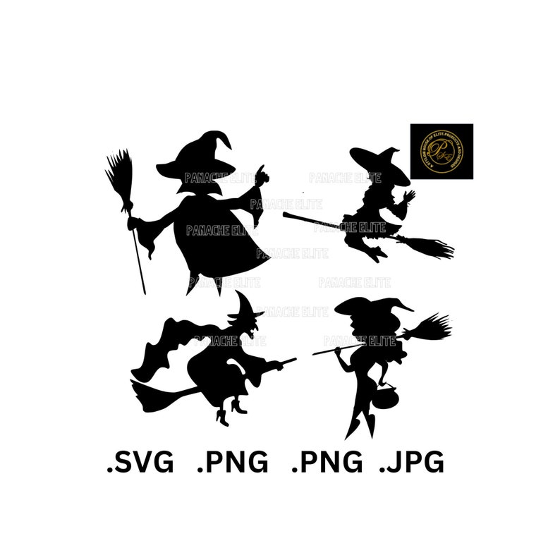 Halloween Witch Collection Svg Cut File, Halloween Pdf, Halloween ...