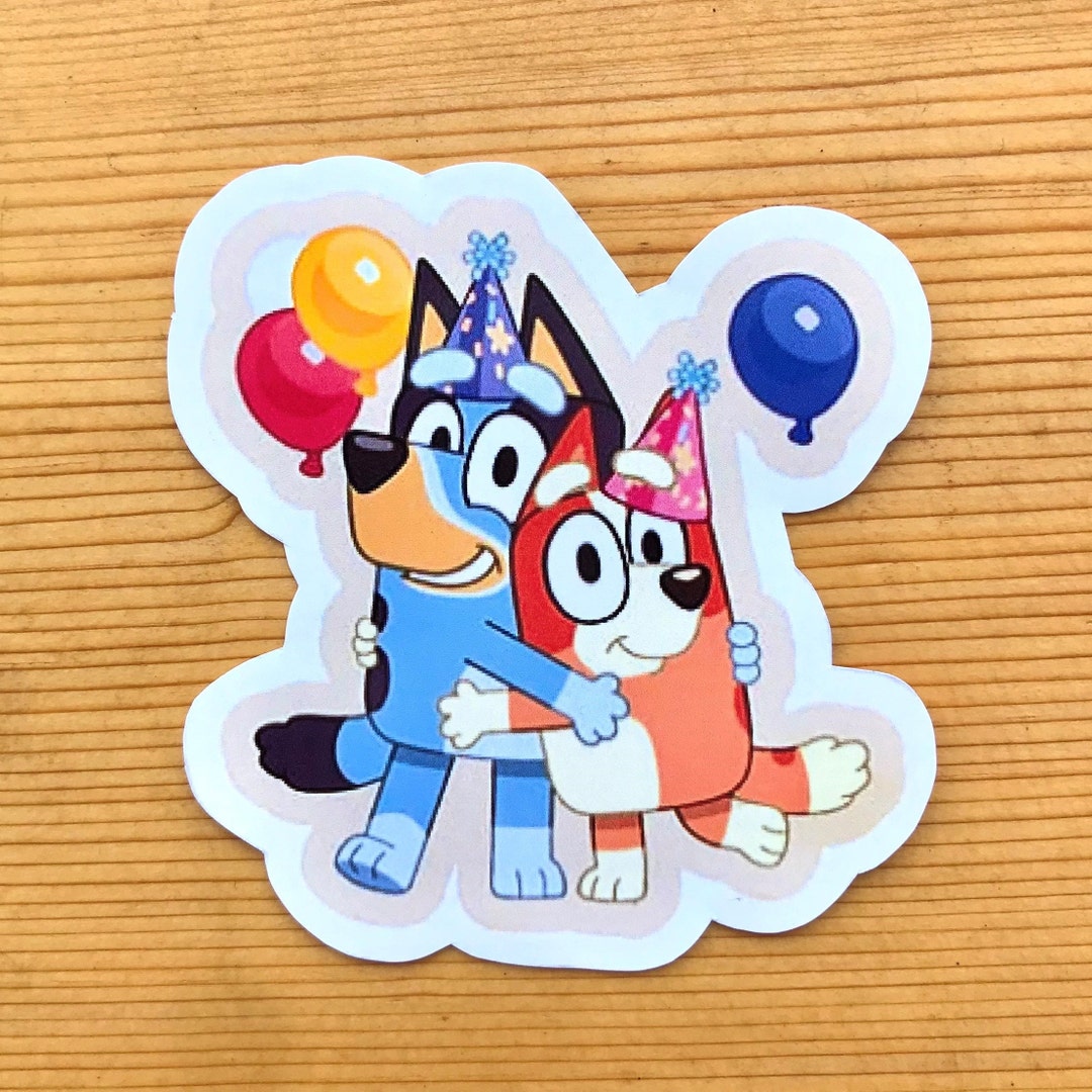 Bluey Vinyl Sticker Bluey Stickers Bluey Funny Laptop - Etsy