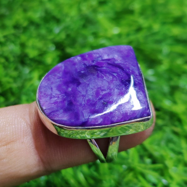 Charoite Ring - Etsy
