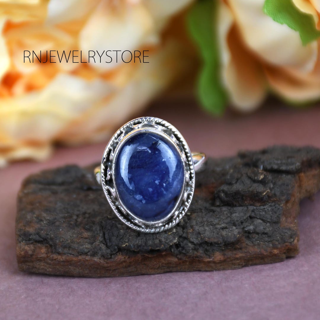 Beautiful Dumortierite Ring-925 Sterling Silver Dumortierite Handmade ...