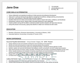 Clean and Professional References Template Easy to Customize, Instant Download, MS Word, Contact ...