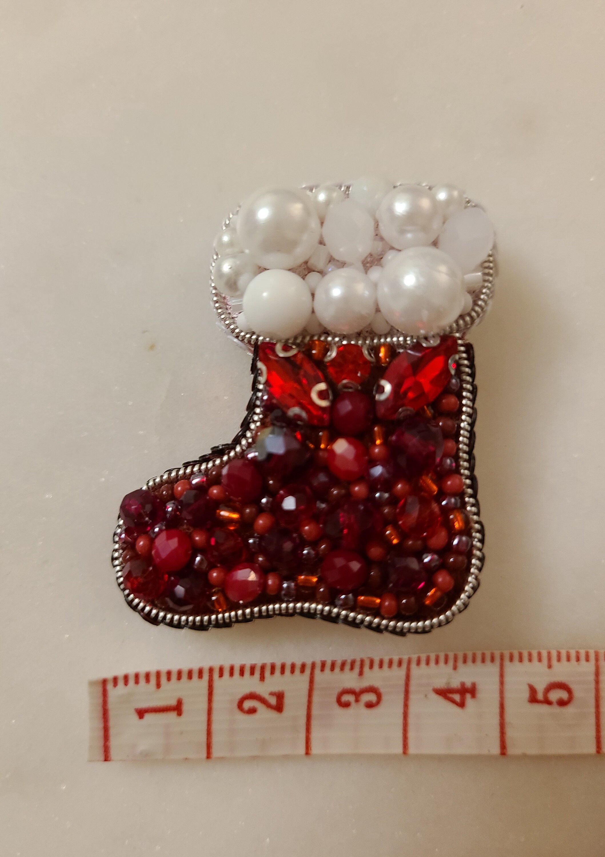 Santa Clus Broochboot Handmade Brooch Embroidery Brooch - Etsy Canada