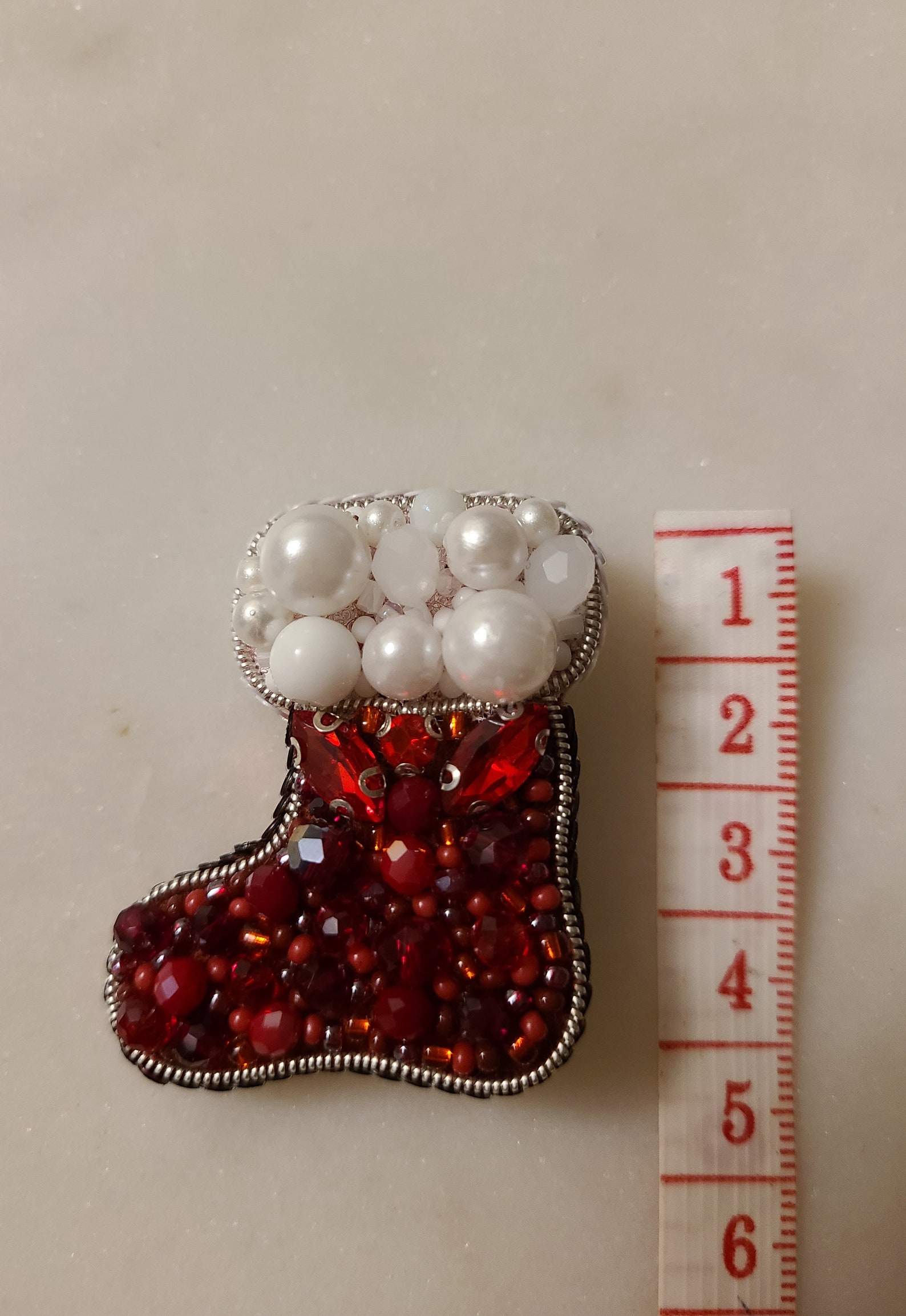 Santa Clus Broochboot Handmade Brooch Embroidery Brooch - Etsy Canada