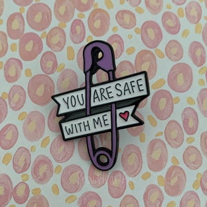 You Are Safe With Me : Inclusive Awareness and Ally Pin. - Etsy