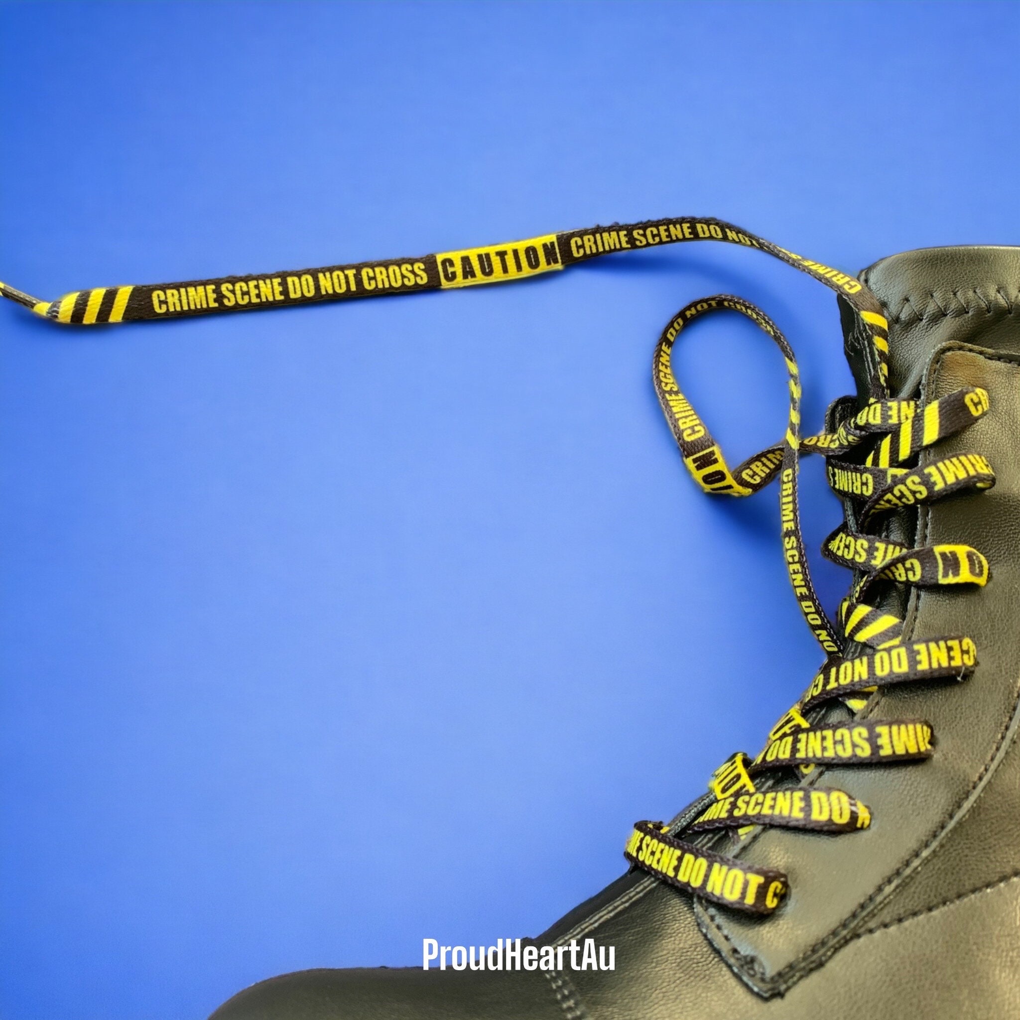 CAUTION Crime Scene Do NOT Cross SHOELACE - Etsy
