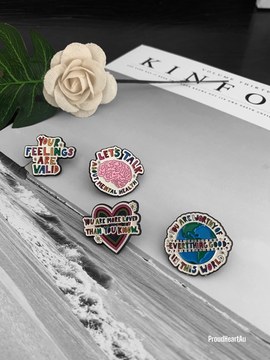 Mental Health Awareness Pins - Let's Talk About Mental Health! - Etsy