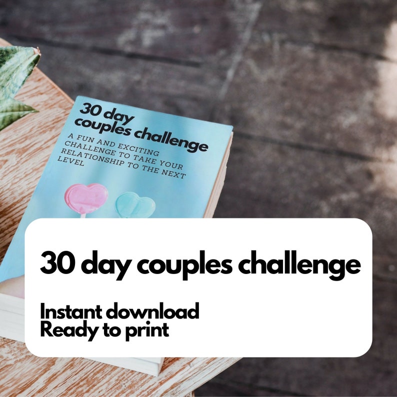 The 30 Day Couples Challenge. Couples Bucketlist Checklist. Fun ...