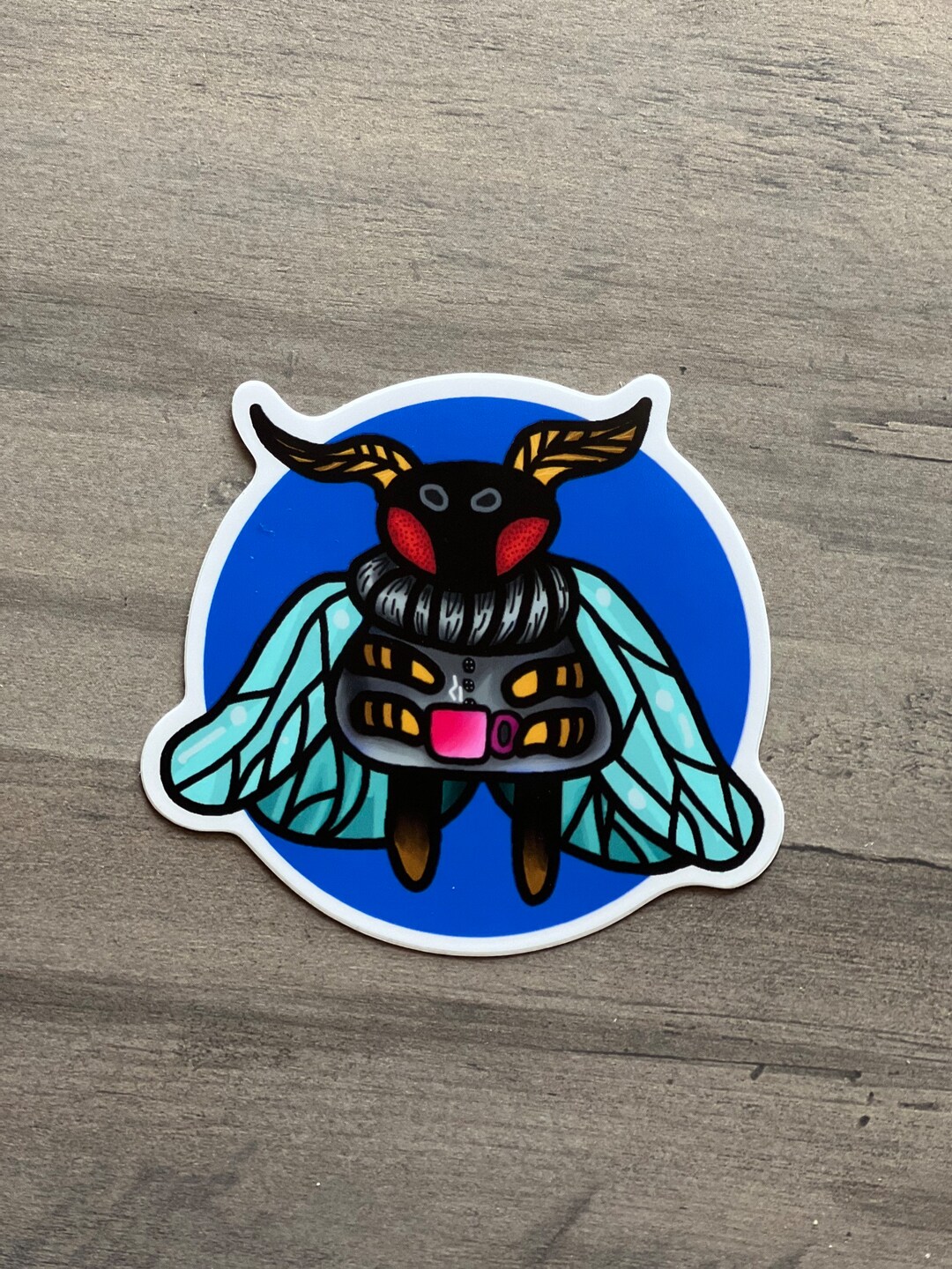 Cute Moth Handmade Sticker - Etsy