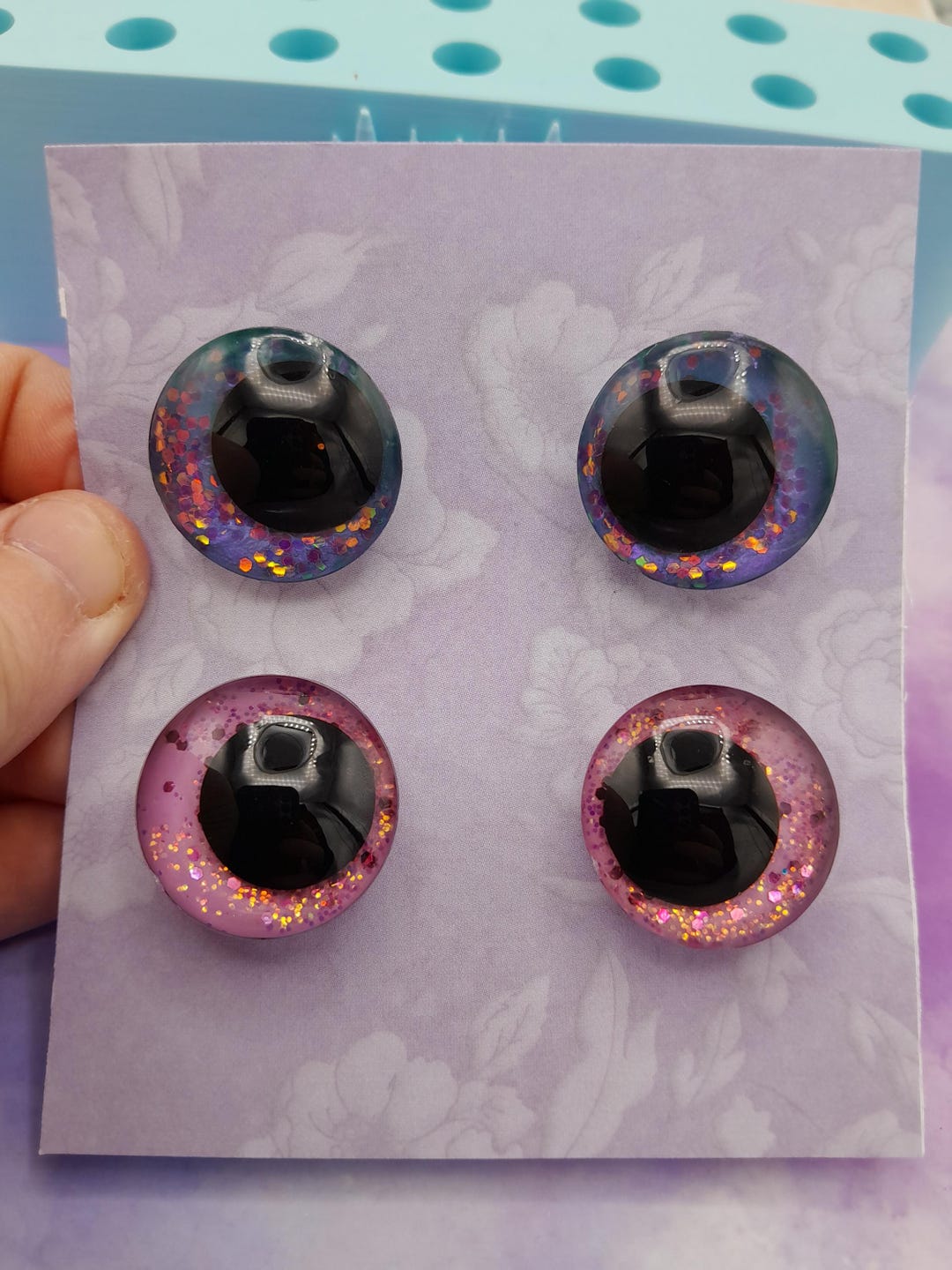 Safety Eyes, Sinker, Hand Painted Safety Eyes, Amigurumi, Crochet ...