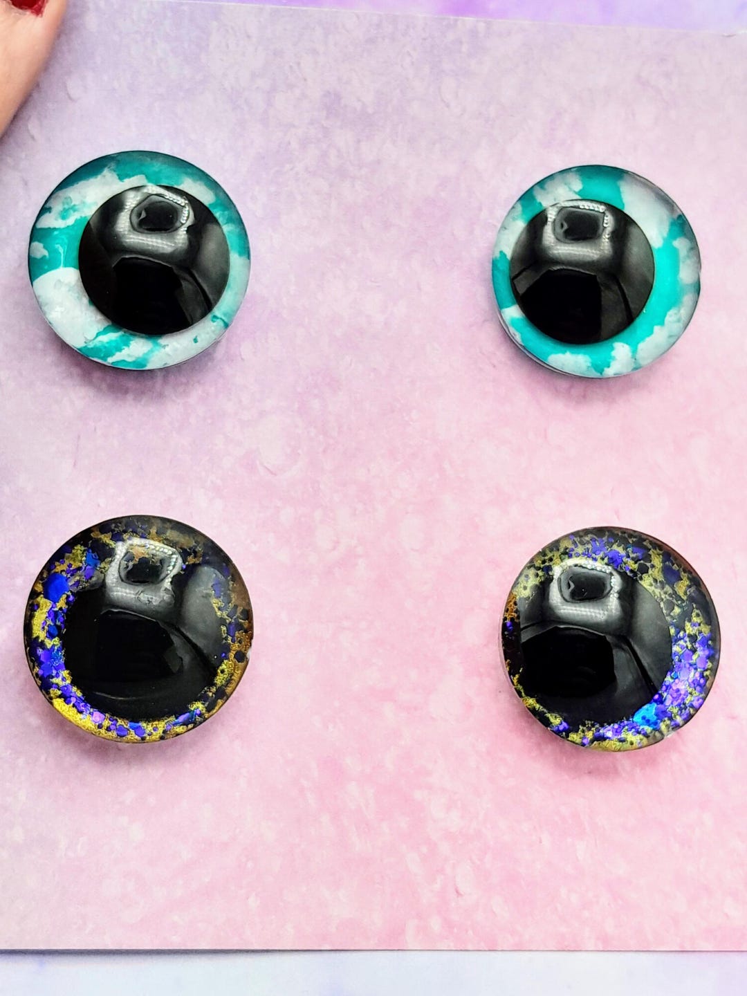 Safety Eyes, Sinker, Hand Painted Safety Eyes, Amigurumi, Crochet ...