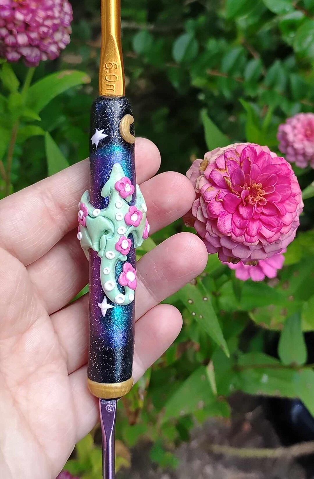 Dragon Crochet Hook, Polymer Clay Crochet Hook, Crochet Hook, Crochet ...