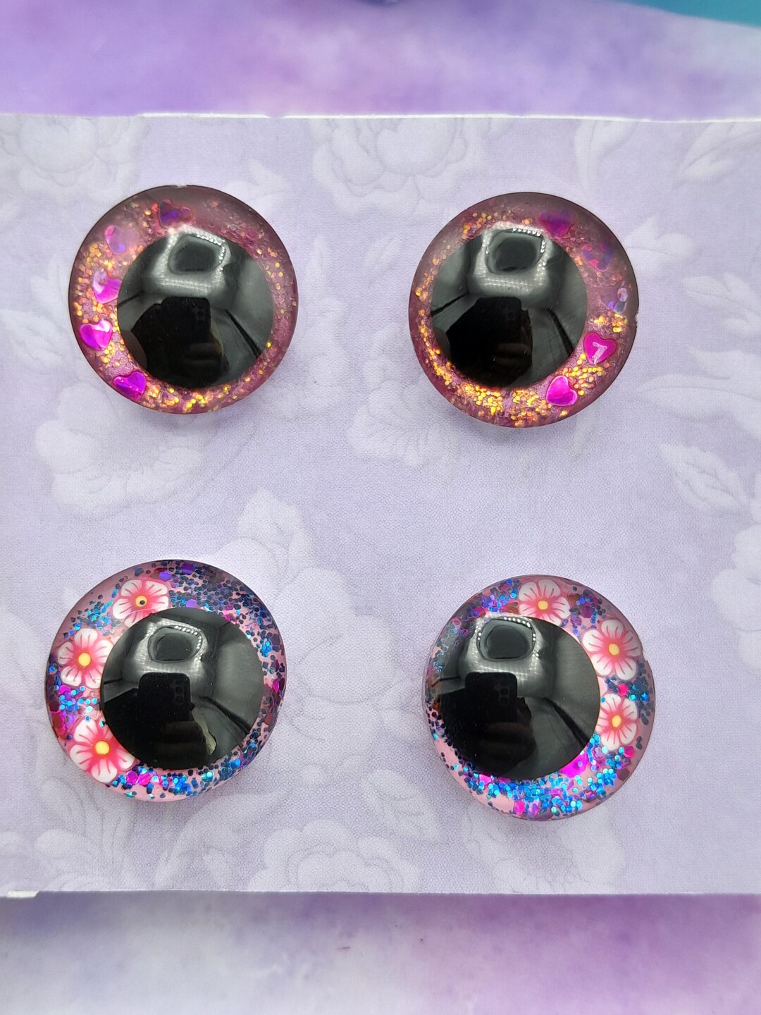 Safety Eyes, Sinker, Hand Painted Safety Eyes, Amigurumi, Crochet ...