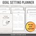 Goal Setting Planner, Daily Habit Tracker, Weekly and Monthly Goal ...