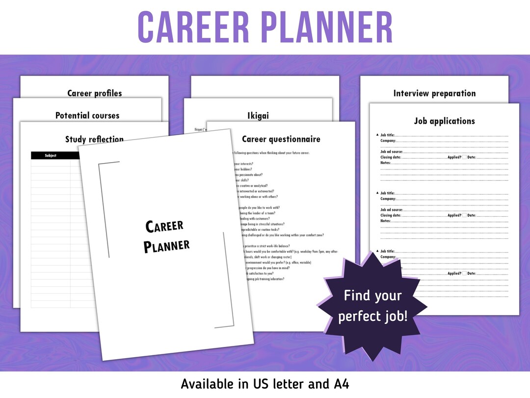 Ultimate Career Planner and Job Application Tracker, Interview Question ...
