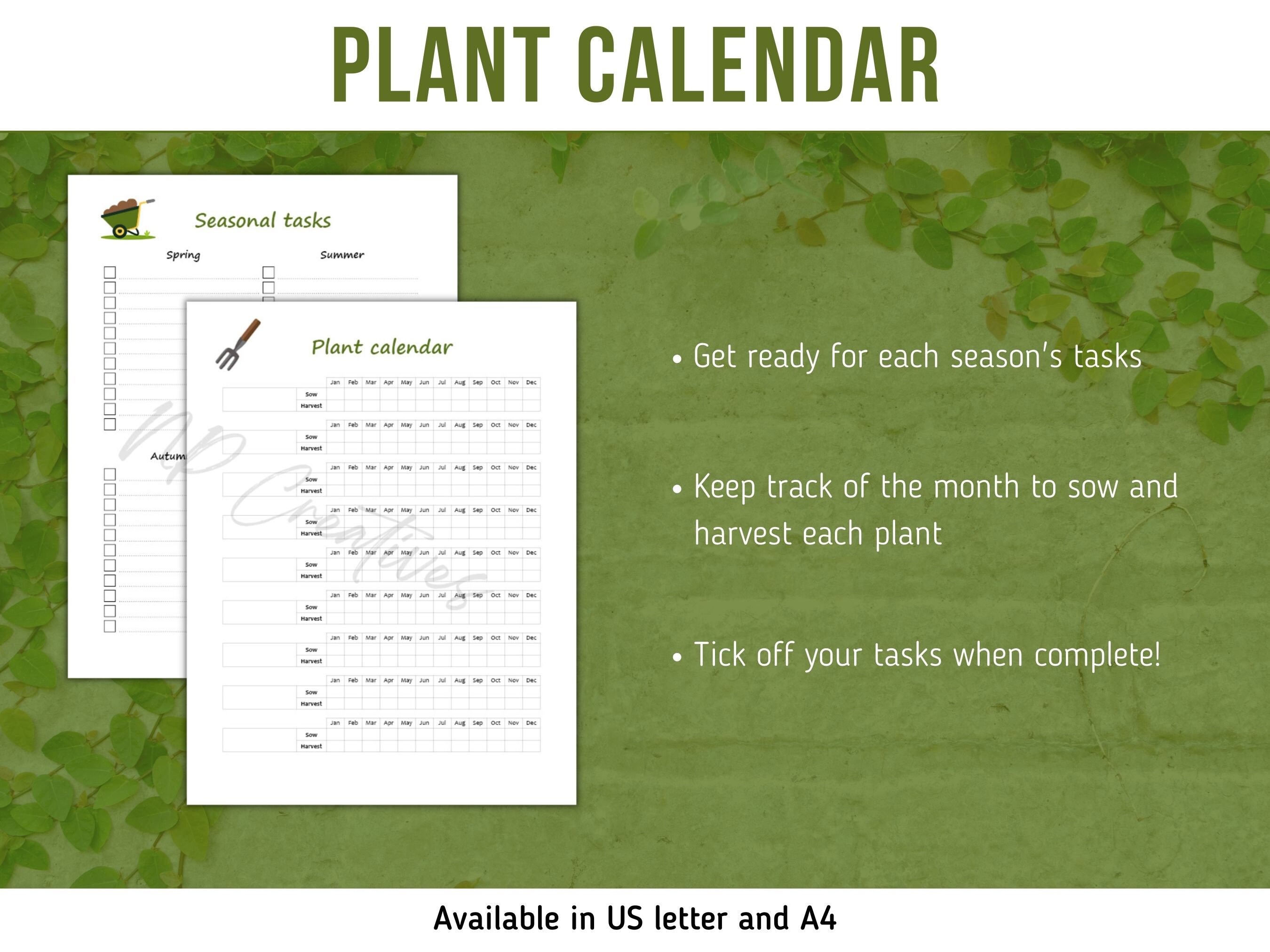 Garden Planner Printable, Gardening Journal, Plant Tracker, Garden ...