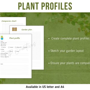 Garden Planner Printable, Gardening Journal, Plant Tracker, Garden ...